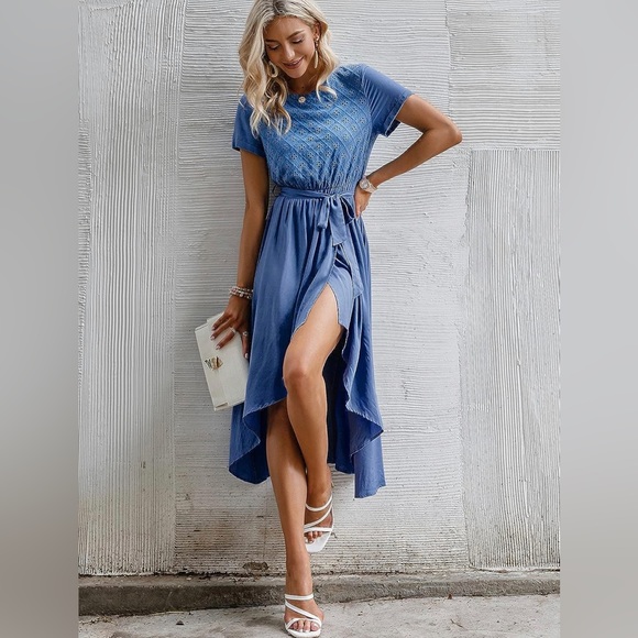 Simplee | Dresses | Small Simplee Womens Striped Linen Long Dress ...